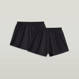 G-Star Raw G-STAR Herren Boxershorts "ELM, 2 PACK WOVEN BOXER", Gr. XXL, schwarz, Webqualit&auml;t, Obermaterial: 100% Baumwolle, unifarben, Unterhosen,