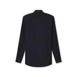 OLYMP Herren Businesshemd "OLYMP Level Five 24/Seven, Body Fit, Modern Kent", schwarz, Gr. 46, 64% Baumwolle, 27% Polyester, 9% Elasthan, Hemden