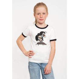 logoshirt M&auml;dchen T-Shirt "Der kleine Maulwurf", bunt, Gr. 92, bedruckt, 100% Baumwolle, Shirts, mit coolem Print