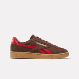 Reebok CLASSIC Herren Sneaker "CLUB C GROUNDS UK", Gr. 44,5, braun, Leder, Synthetik, Schuhe