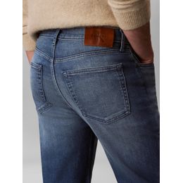 Herren Straight-Jeans, blau, Gr. 32, Calvin Klein Jeans, unifarben, Denim/Jeans, Obermaterial: 85% Baumwolle, 13% Polyester, 2% Elasthan, Jeans,