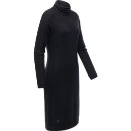 Ragwear Damen Jerseykleid "Peona"schwarz, Gr. M, Material: 75% Viskose, 22% Polyester, 3% Elasthan, Kleider, Modisches Damen Pulloverkleid mit