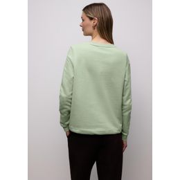 Street One Damen Sweatshirtpale mint gr&uuml;n, Gr. 38, bedruckt, Sweatware, Obermaterial: 85% Baumwolle, 15% Polyester, Sweatshirts, mit Schriftzug