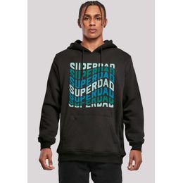 F4NT4STIC Herren Kapuzenpullover "Super Dad Retro Trend Vatertags Design f&uuml;r Papas", schwarz, Gr. XS, Obermaterial: 65% Baumwolle, 35% Polyester,