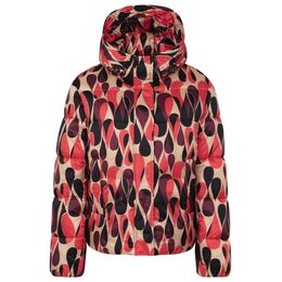 Bugatti Damen Kurzjacke, rot, Gr. 46, bedruckt, 100% Polyamid, Jacken, mit idealer W&auml;rmeisolierung