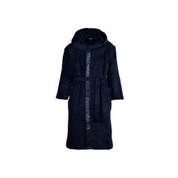 Bademantel Emporio Armani, blau, Obermaterial: 100% Baumwolle CO., Hausm&auml;ntel, "Bademantel Sponge"