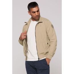 CMPD Herren Outdoorjacke, braun, Gr. M, bestickt, Web, Material: 100% Polyamid, Jacken, mit Stehkragen
