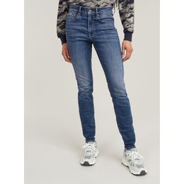 G-Star Raw 5-Pocket-Jeans G-STAR "3301 Skinny Jeans", Damen, Gr. 23, L&auml;nge 30, medium aged, Obermaterial: 92% Baumwolle, 7% Elastomultiester, 1% Elasthan, Jeans 5-Pocket-Jeans
