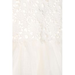 DANAMADE M&auml;dchen Partykleid "DANAMADE Dresses DISABEL", wei&szlig;, Gr. 146, Oberteil: 65% Baumwolle, 30% Polyamid, 5% Elasthan. Rock: 100% Polyester,