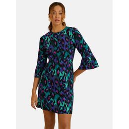 Love & Roses Kleid Damen Gr&ouml;&szlig;e 42 blau / dunkellila / pink / schwarz Sommerkleid