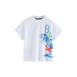 Baker By Ted Baker T-Shirt 'Dinosaur' Jungen Gr&ouml;&szlig;e 110 blau / kiwi / hummer / wei&szlig;