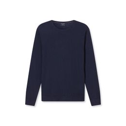 OLYMP Herren Strickpullover "OLYMP Casual Strick, Pullover", blau, Gr. XXL, 85% Schurwolle, 15% Seide, Pullover