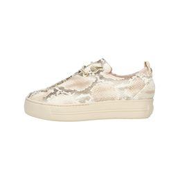 Paul Green Damen Sneaker "Paul Green Sneaker Leder", Gr. 39, beige, Leder, Schuhe