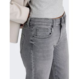 Only Damen Straight-Jeans "ONLBLUSH MID STRAIGHT DNM TAI0918 NOOS"medium grau denim, Gr. XS, unifarben, Denim/Jeans, Obermaterial: 92% Baumwolle, 6%