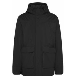 Bugatti Herren Kurzjacke, schwarz, Gr. 54, unifarben, 100% Polyester, Jacken, mit Kapuze