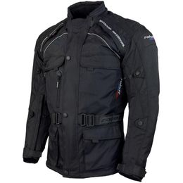 Roleff Motorradjacke "Liverpool RO", L, schwarz, Jacken, Unisex, Mit Sicherheitsstreifen, 4 Taschen