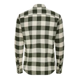 Only & Sons ONLY & SONS Herren Karohemd "GUDMUND LS CHECKED SHIRT", gr&uuml;n, Gr. S, kariert, Web, Obermaterial: 100% Baumwolle, Hemden