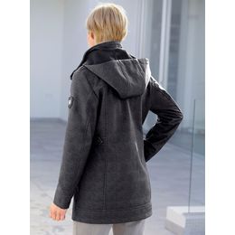 Casual Looks Damen Softshelljacke, grau, Gr. 38, unifarben, 94% Polyester, 6% Elasthan, Jacken