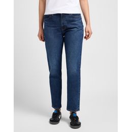 Lee Damen High-waist-Jeans "CAROL", blau, Gr. 28, Denim/Jeans, Obermaterial: 67% Baumwolle, 32% Lyocell, 1% Elasthan, Jeans, hohe Leibh&ouml;he