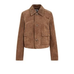 WE Fashion Jacke 'Premium' Damen Gr&ouml;&szlig;e S braun Sommerjacke
