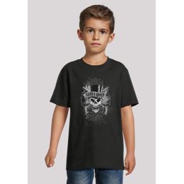 F4NT4STIC M&auml;dchen T-Shirt "Guns 'N' Roses Skull and Pistols", schwarz, Gr. 158, Obermaterial: 100% Baumwolle, Shirts, Premium Qualit&auml;t