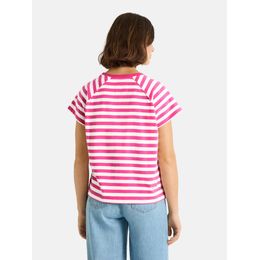 LIEBLINGSST&Uuml;CK LIEBLINGSST&Uuml;CK Damen T-Shirt "TaraEP", pink, Gr. M, gemustert, gestreift, mehrfarbig, Single Jersey, Obermaterial: 100% Baumwolle, Shirts, aus reiner