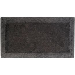 Badematte OTTO HOME, H:14mm, grau, Baumwolle, Badematten, "Kapra, Badvorleger, Badezimmer Teppich", mit Bord&uuml;re, Badteppich, Badematte, Baumwolle