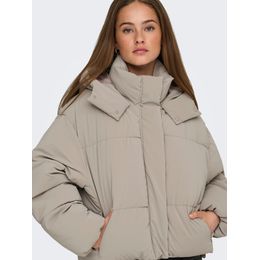 Only Damen Steppjacke "ONLDIXIE LIFE PUFFER JACKET CC OTW"string detail:lining dtm, Gr. L, unifarben, Web, Obermaterial: 100% Polyester, Jacken