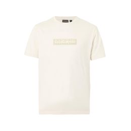 Napapijri T-Shirt 'S-BOX' Herren Gr&ouml;&szlig;e XS offwhite / wollwei&szlig;