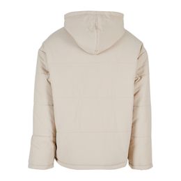 Urban Classics Herren Allwetterjacke "Urban Classics Herren Hooded Block Puffer Jacket"wetsand, Gr. L, unifarben, 100% Polyamid, Jacken