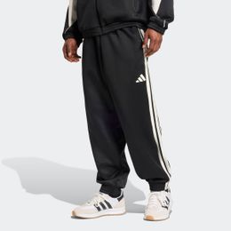 Herren Sporthose "M STADIUM PT", schwarz-wei&szlig;, Gr. XXL, adidas Sportswear, Obermaterial: 67% Polyester, 33% Baumwolle, Hosen