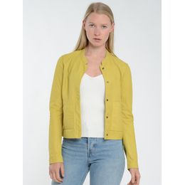 Jagger & Evans JAGGER & EVANS Damen Lederjacke "42021260", gelb, Gr. L, Obermaterial: 100% Ziegenleder, Jacken