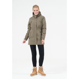 WHISTLER Damen Parka "Basta W Long W-PRO 10000", braun, Gr. 36, unifarben, 100% Polyester, Jacken, mit wasser- und winddichter Membran