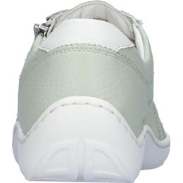 Waldl&auml;ufer WALDL&Auml;UFER Damen Schn&uuml;rschuh "HENNI", Gr. 4,5mint, wei&szlig;, Nappaleder, unifarben mit Farbeinsatz, Schuhe, Sneaker, Bequemschuh, Halbschuh in