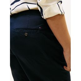 Damen Chinoshorts "CRV CO GMD BLEND CHINO SHORT", schwarz, Gr. 50, Tommy Hilfiger Curve, unifarben, Web, Obermaterial: 65% Baumwolle, 33% Lyocell, 2%