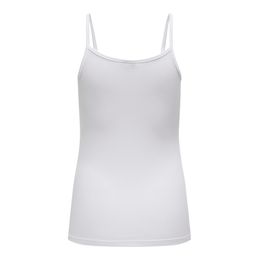 Jacqueline de Yong JDY Damen Spaghettitop "JDYMILA S/L SINGLET TOP JRS NOOS", wei&szlig;, Gr. S, unifarben, Jersey, Obermaterial: 96% Viskose, 4% Elasthan, Tops