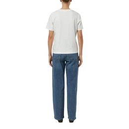 comma, COMMA Damen T-Shirt, wei&szlig;, Gr. 38, unifarben, Single Jersey, Obermaterial: 100% Baumwolle, Shirts, unifarben, aus reiner Baumwolle