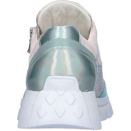 Waldl&auml;ufer WALDL&Auml;UFER Damen Sneaker "H-AJALA", Gr. 8, bunt, Nappaleder, Nubukleder, Veloursleder, Reptilienpr&auml;gung, mehrfarbig, metallic, Schuhe, Schn&uuml;rschuh,