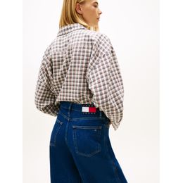 Tommy Jeans Damen Loose-fit-Jeans "CLAIRE HR WD", blau, Gr. 28, Abriebeffekte, Denim/Jeans, Obermaterial: 99% Baumwolle, 1% Elasthan, Jeans
