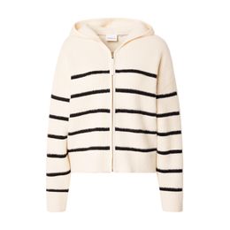 comma, COMMA Strickjacke Damen Gr&ouml;&szlig;e L creme / schwarz