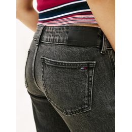 Tommy Jeans Damen Bootcut-Jeans "SIA LOW BOOTCUT"denim schwarz, Gr. 31, Abriebeffekte, Denim/Jeans, Obermaterial: 99% Baumwolle, 1% Elasthan, Jeans