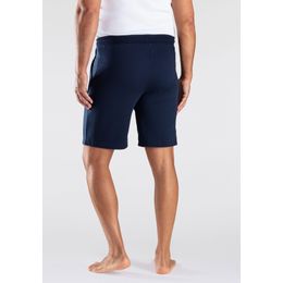 Herren Sweatshorts, BENCH. LOUNGEWEAR, Gr. 44, blau, Sweatware, Obermaterial: 60% Baumwolle, 40% Polyester, unifarben, Basic, Hosen, mit seitlichen