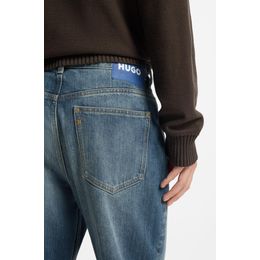 Hugo Herren Bootcut-Jeans "Nate", blau, Gr. 31, unifarben, Denim/Jeans, Obermaterial: 100% Baumwolle, Jeans