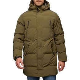 INDICODE Herren Parka "INBrighton", gr&uuml;n, Gr. L, unifarben, Web, Obermaterial: 100% Polyester, Jacken