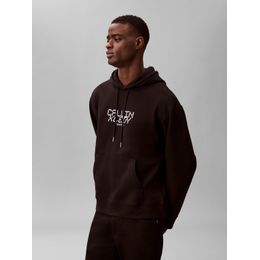 Calvin Klein Herren Kapuzensweatshirt, schwarz, Gr. XXL, unifarben, Sweatware, Obermaterial: 92% Baumwolle, 8% Polyester, Sweatshirts, Regular Fit,