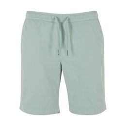 Stoffhose Urban Classics "Urban Classics Herren Stretch Twill Joggshorts", Herren, Gr. 4XL, US-Gr&ouml;&szlig;en, frostmint, 98% Baumwolle, 2% Elasthan, unifarben, normal, Hosen Stoffhose