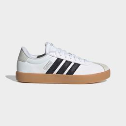 Damen Sneaker "VL COURT 3.0", adidas Sportswear, Gr. 39, schwarz-wei&szlig;, Leder, Textil, Schuhe