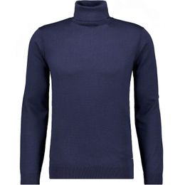 Ragman Herren Rundhalspullover, blau, Gr. 6XL, Strick, 100% Wolle, Pullover