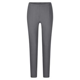 GOLDNER Damen Chinohose "Jerseyhose mit Schlupfbund", grau, Gr. 42, Obermaterial: 78% Baumwolle CO. 18% Polyester PES. 4% Elasthan EL., Hosen,