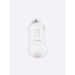 Casual Looks Damen Sneaker, Gr. 38wei&szlig;, Lederimitat, Schuhe